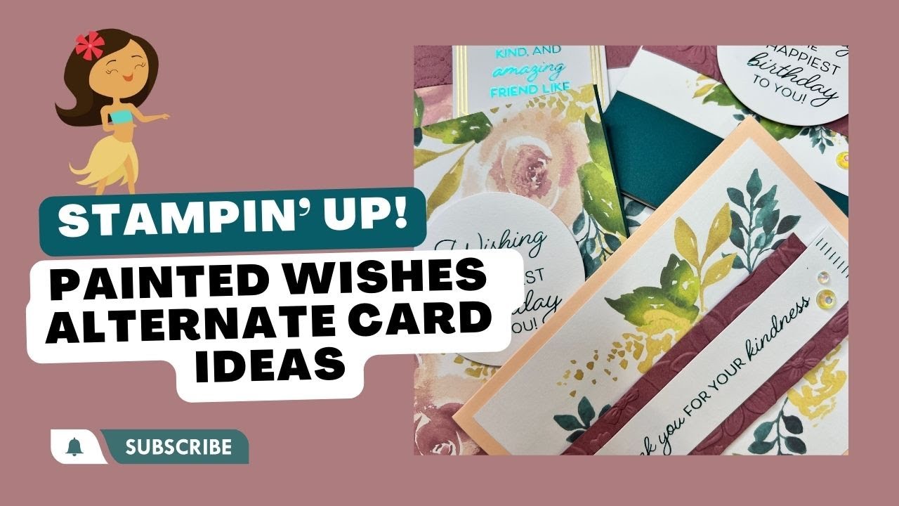 Painted Wishes Kit | Alternate Card Ideas That Are Easy To Make - YouTube