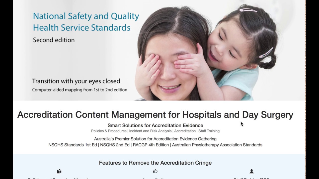 NSQHS 2nd Ed Mapping made easy - YouTube