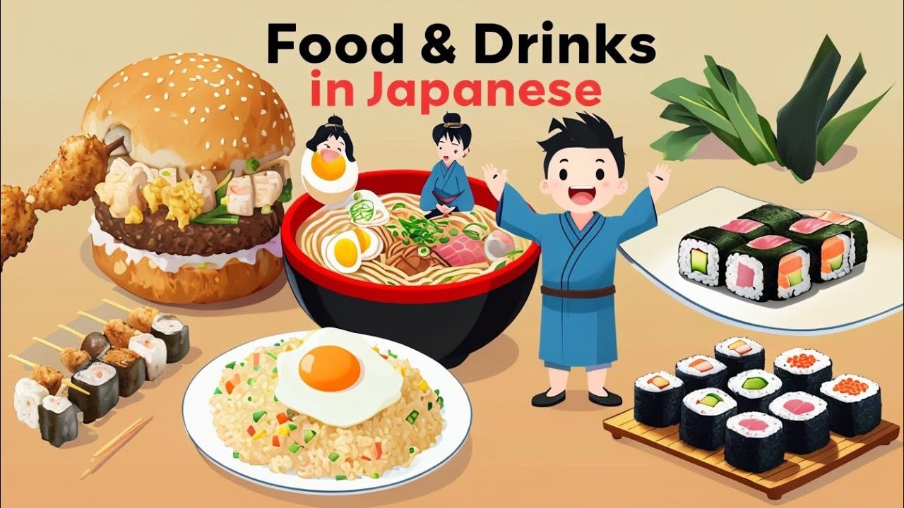 Japanese Food and Drink Vocabulary for beginners #learnjapanese # ...