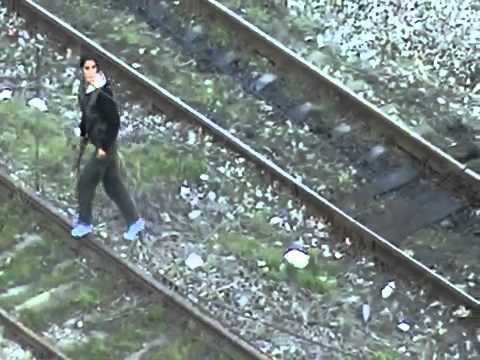 Gypsies stealing railroad tracks in romania - YouTube