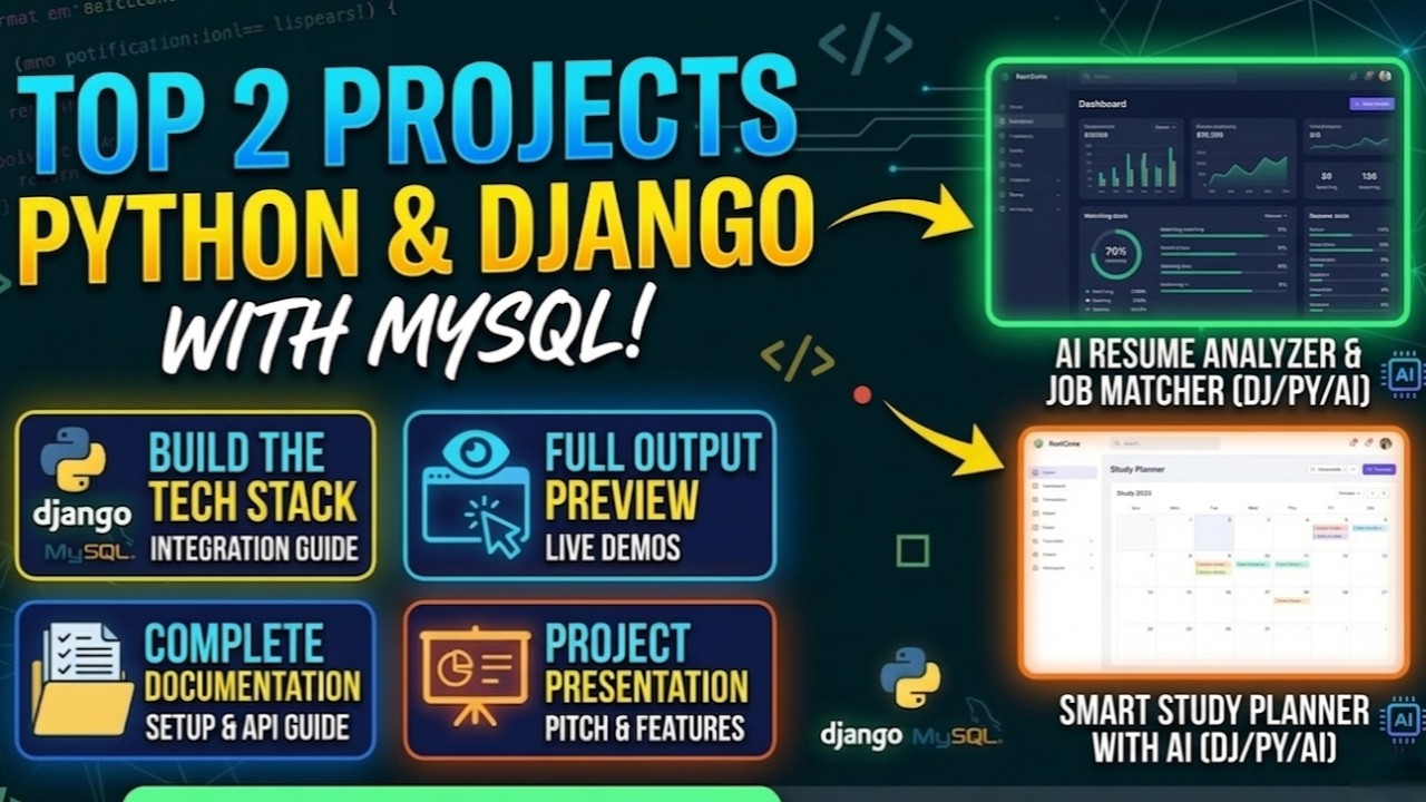 Top 2 Full Stack Python Django Project with MySQL Database You Must Try ...