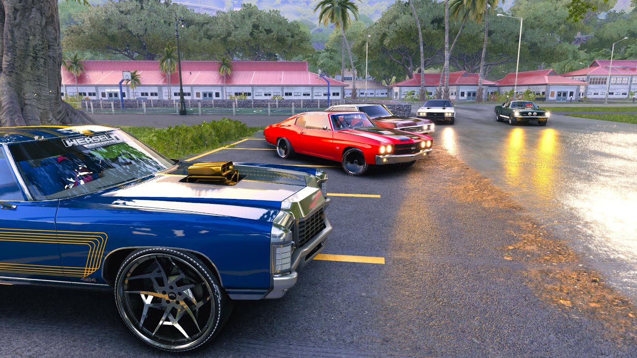 The Crew Motorfest Donk / Custom Classics Car Meet - YouTube