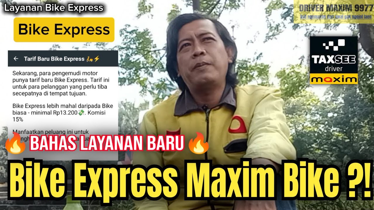 Bike Express , layanan baru Maxim Bike ! cek ini driver maxim - YouTube