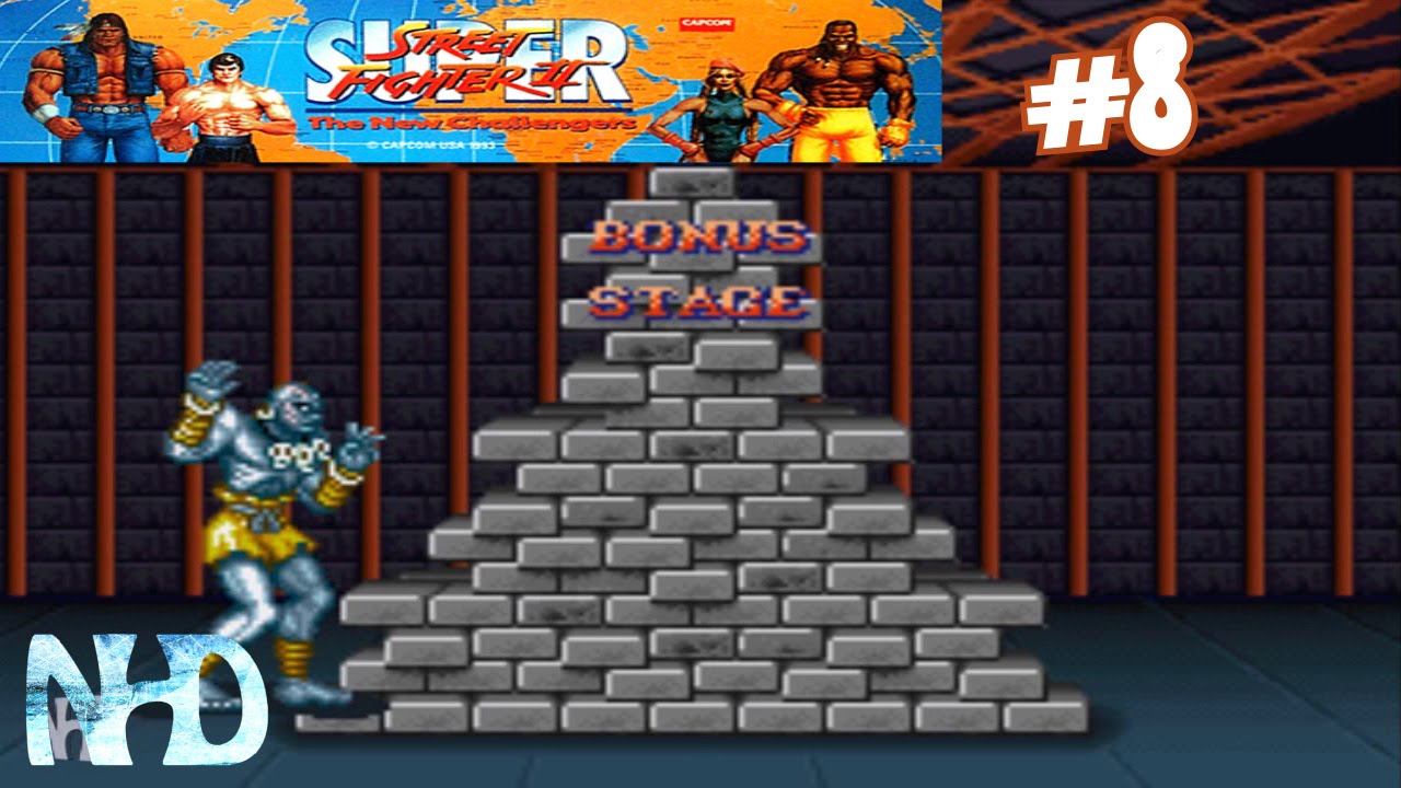 Let's Play Street Fighter 2 TNC Dhalsim Bonus Stage (Wall) - YouTube