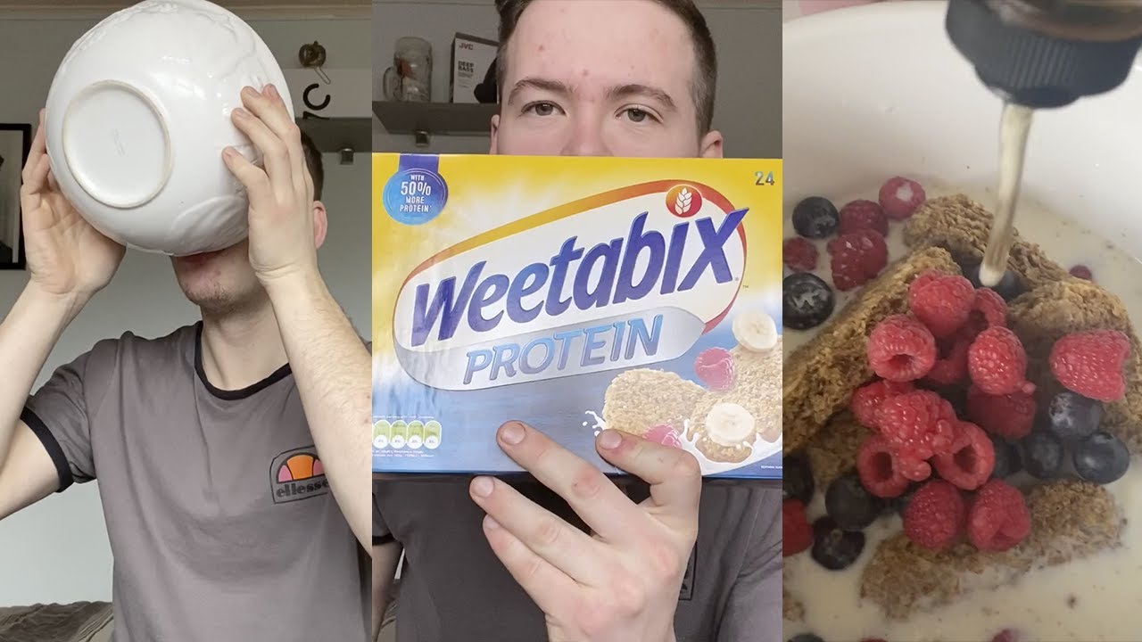 Eating 8 WEETABIX PROTEIN Biscuits CHALLENGE - YouTube
