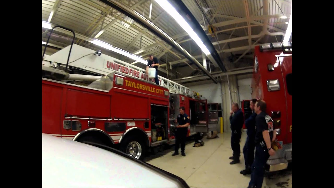 Firefighter prank flour and water - YouTube