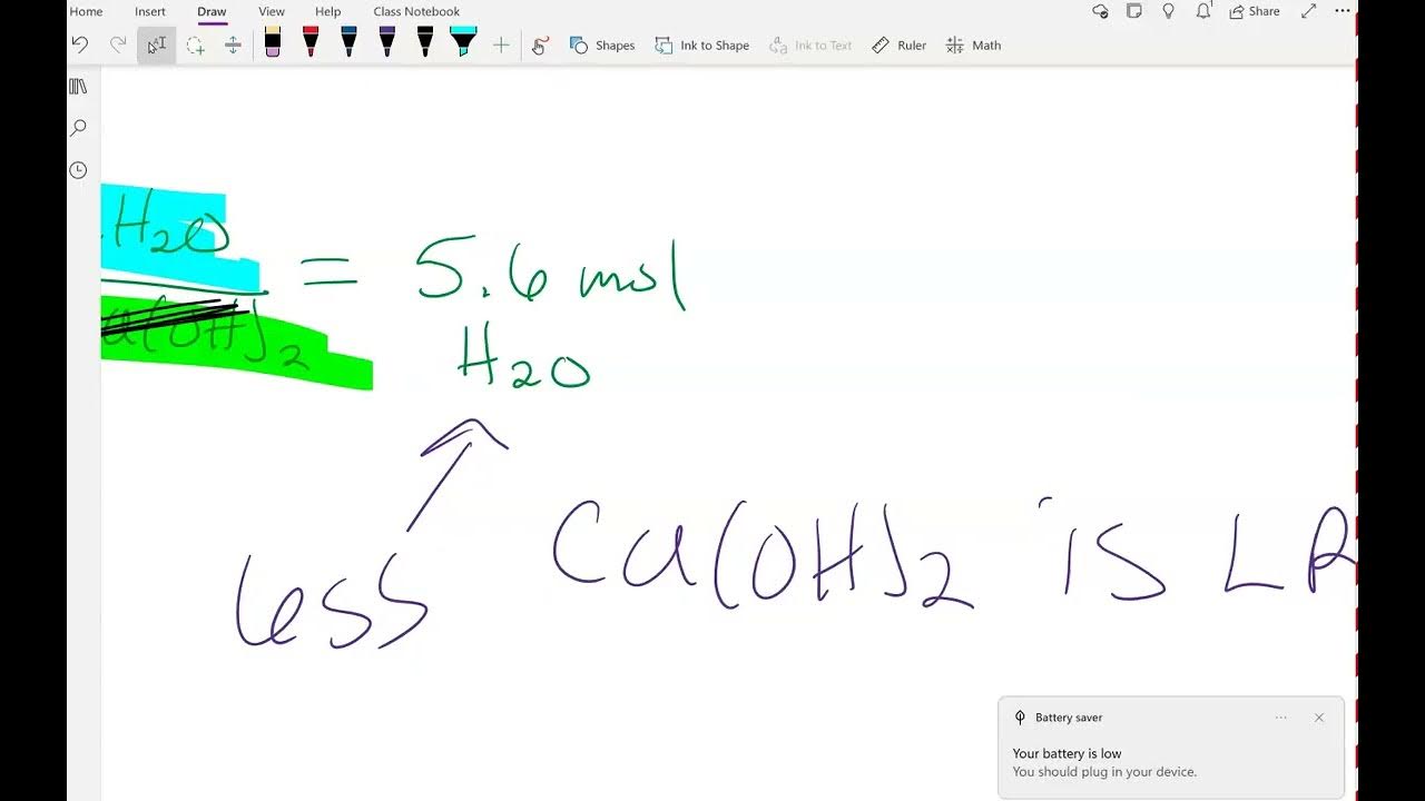 Stoichiometry Limiting Reactants Part 2 - YouTube