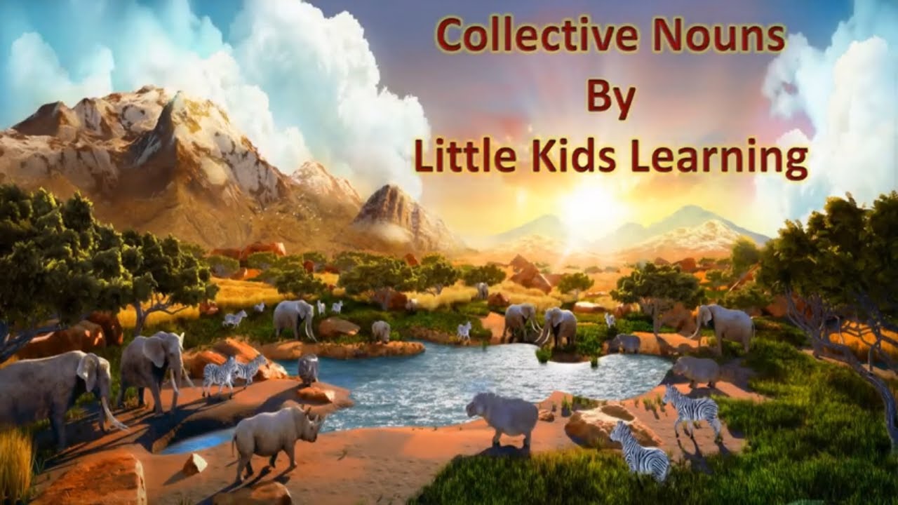 Learn English:Collective Nouns (Names of Animal groups) - YouTube