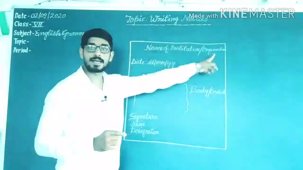 Class 7th Chapter 37 Writing Notices - YouTube