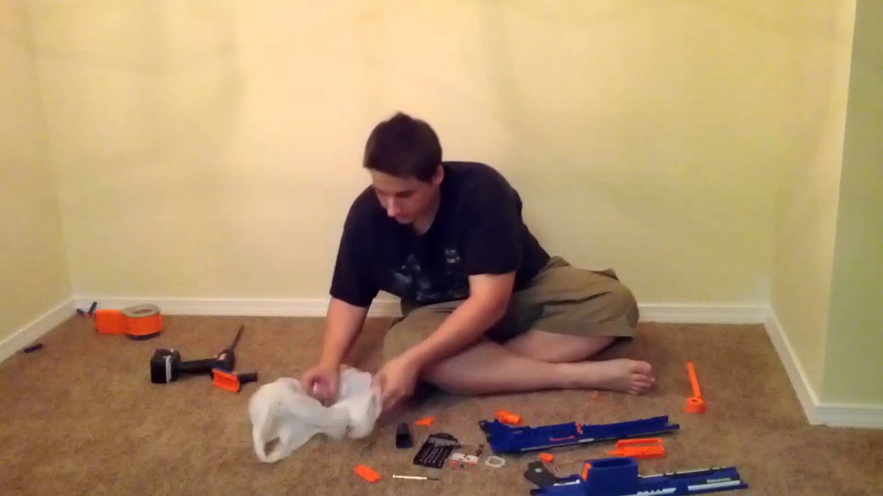 Nerf Elite Rampage Mod - YouTube