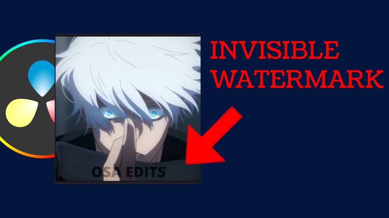 Invisible Watermark Tutorial On Davinci Resolve - YouTube