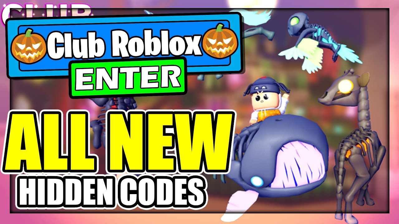 Club Roblox (OCTOBER 2021) CODES *HALLOWEEN* ALL NEW ROBLOX Club Roblox ...