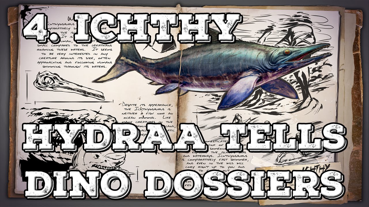 Dino Dossier #4: Ichthy(+Gameplay) | ARK Survival Evolved(v185.63 ...