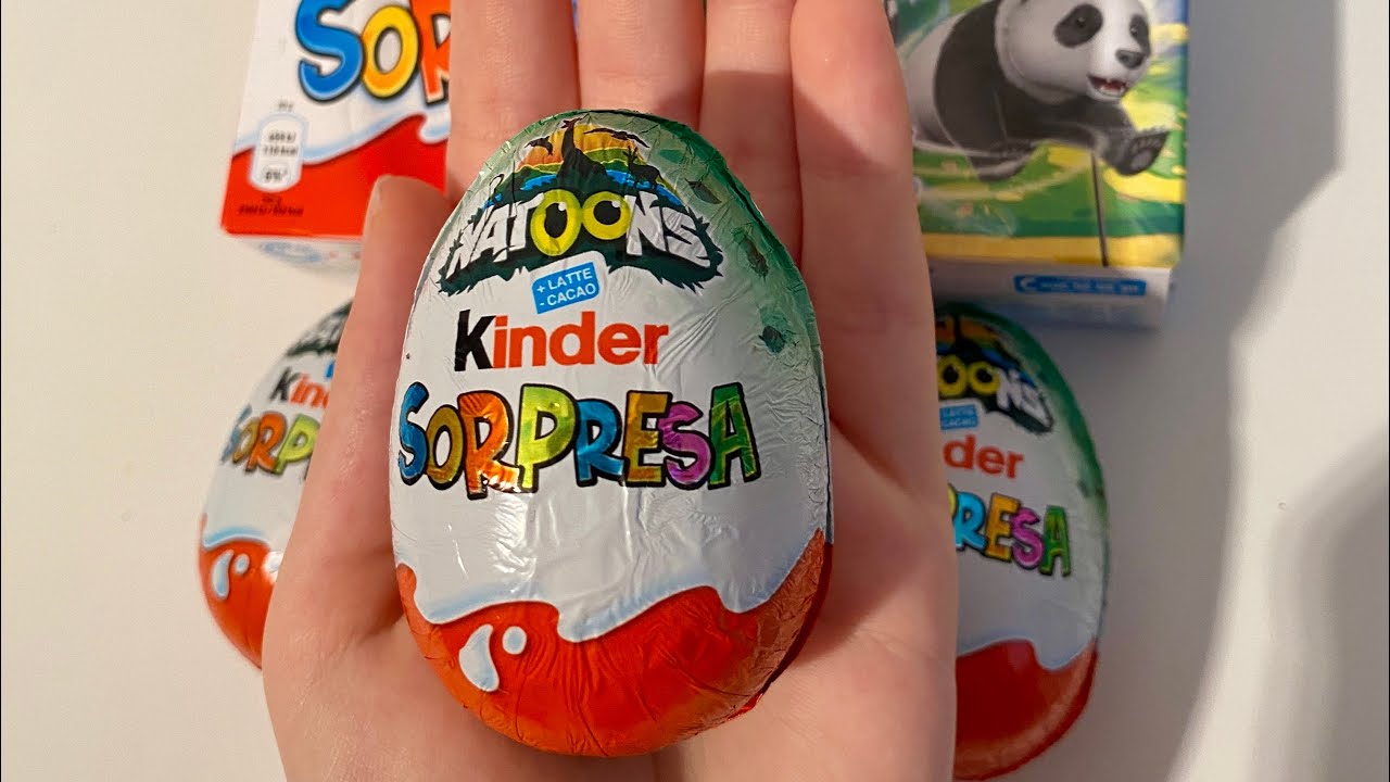 Natoons Kinder Surprise ASMR unboxing - YouTube