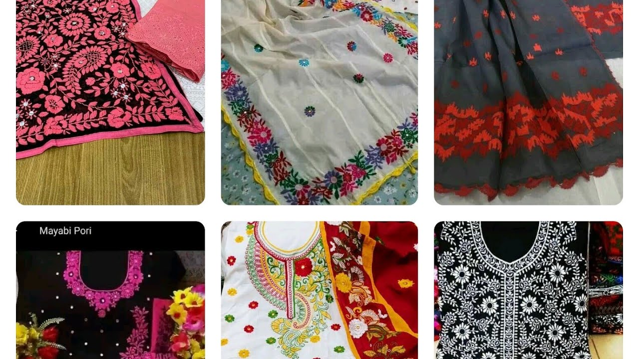 Hand Embroidery dress design // simple and gorgeous dress collection ...