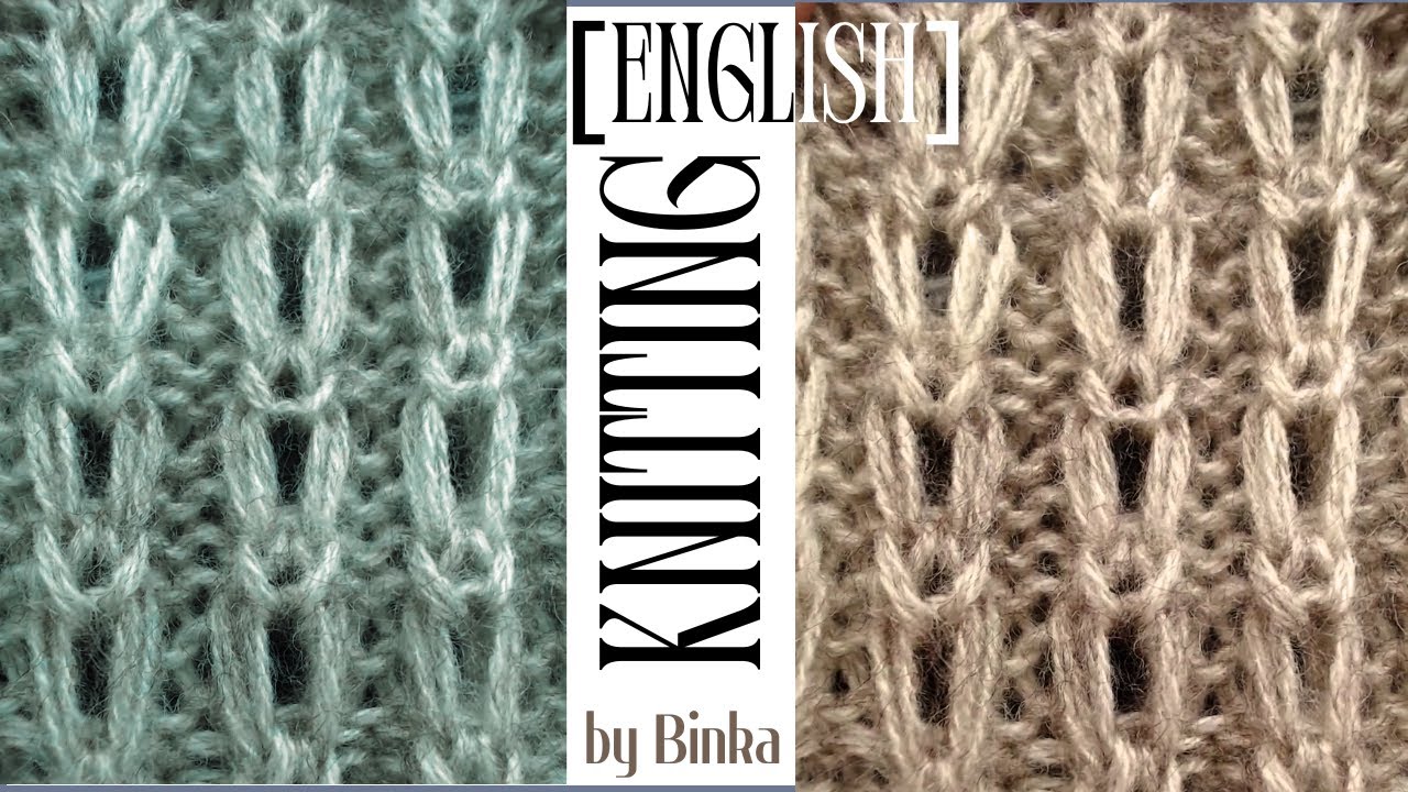 [English] How to knit. An original knitting pattern. #knitting #stitch ...
