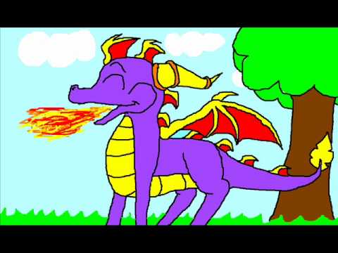 Spyro breathing fire- My first animation - YouTube