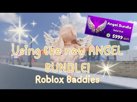 🪽 Using the new ANGEL BUNDLE in ROBLOX BADDIES! 😇