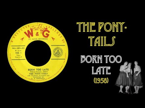 The Pony-Tails - Born Too Late (1958) - YouTube