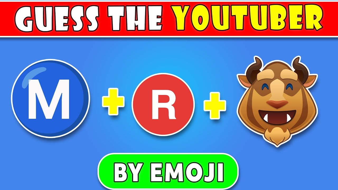 💻 Guess The Youtuber By Emoji 👍| Emoji Quiz | Youtubers Quiz 2023 | The ...