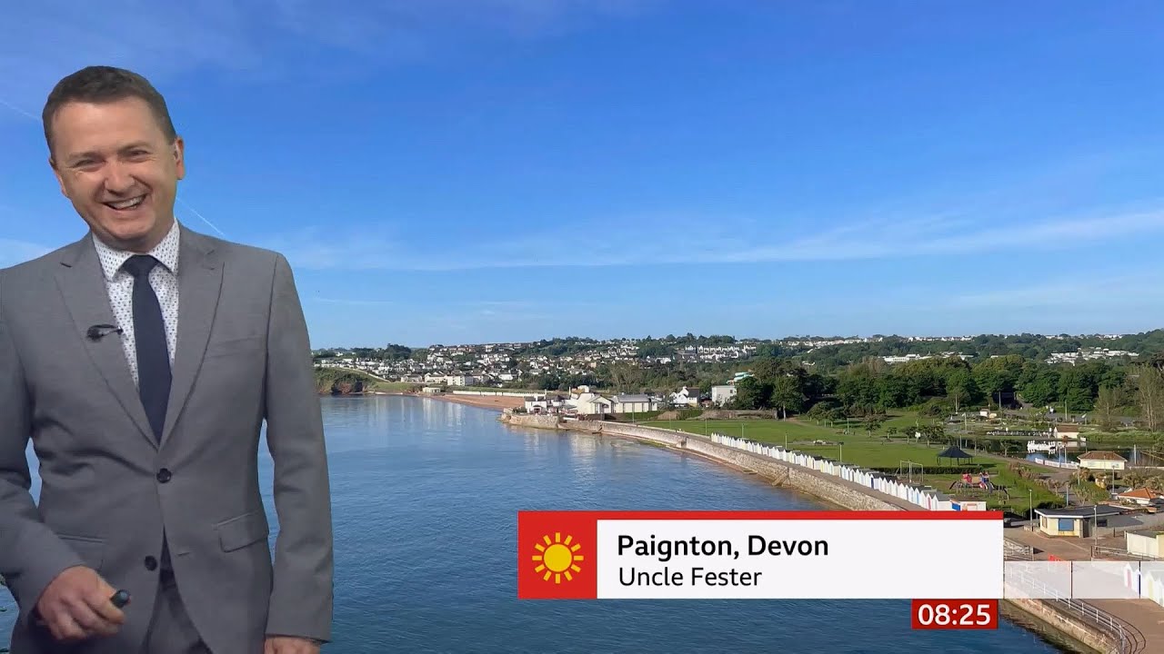 Weather images from this morning & Sunday's temperatures chart (UK ...