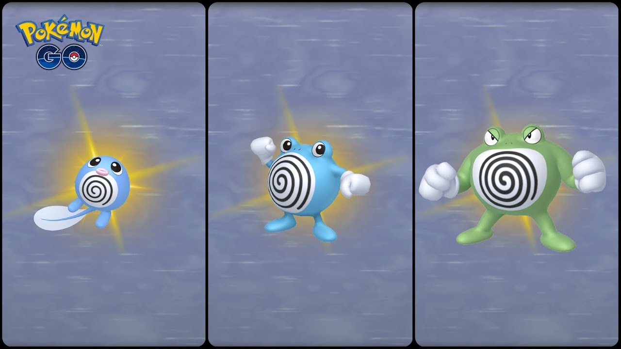 Pokemon Go: Evolving Shiny Poliwag into Shiny Poliwhirl into Shiny ...