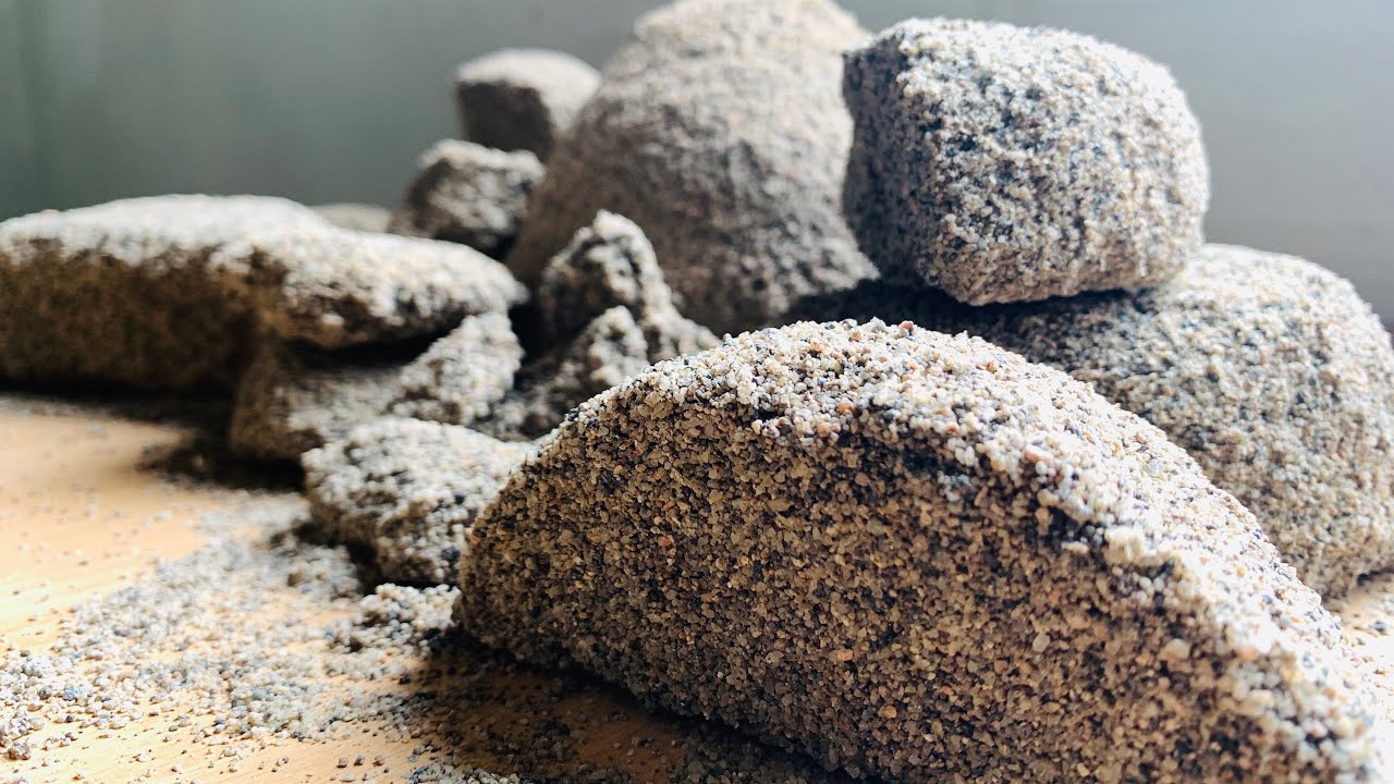 ASMR ~ Fin soft sand (pouring and crushing sand ) satisfying video, My ...