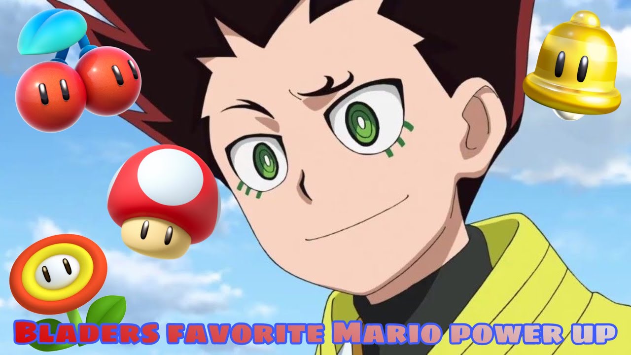 Beyblade Burst characters favorite Mario power up - YouTube