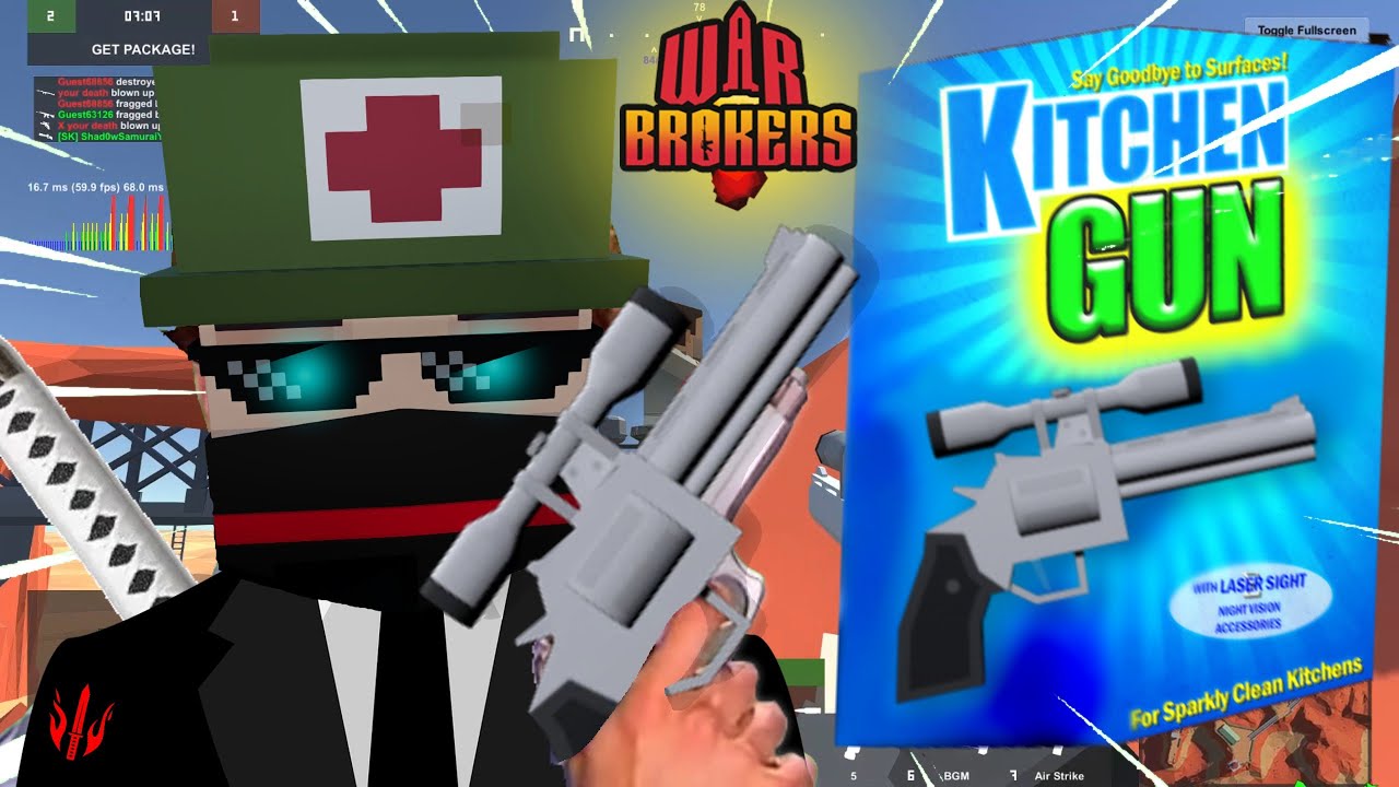 Just 3 shots from Kitchen Gun in War Brokers - YouTube