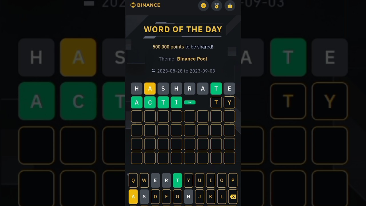 Play Wordle Game Earn Binance Points To Redeem Rewards Today Word Play Wordle Game Earn Binance Points To Redeem Rewards Today Word