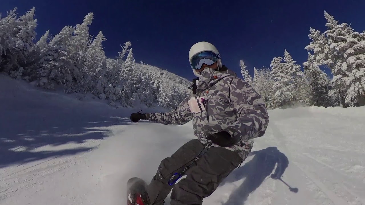 Stowe Mt Vermont Snowboarding Jan 11-12 19 rylo 360 - YouTube
