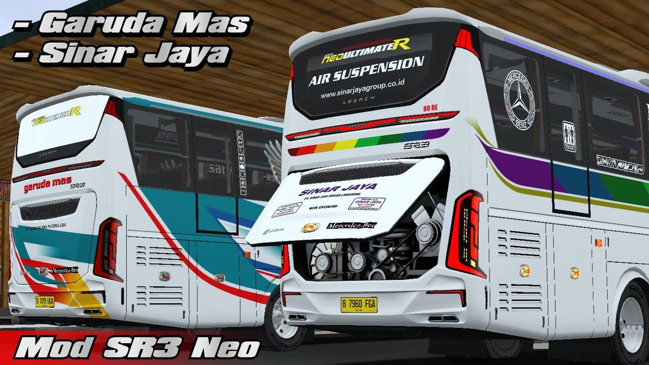 Sinar Jaya & Garuda Mas. Livery Mod SR3 Neo by Thien. Bussid - YouTube