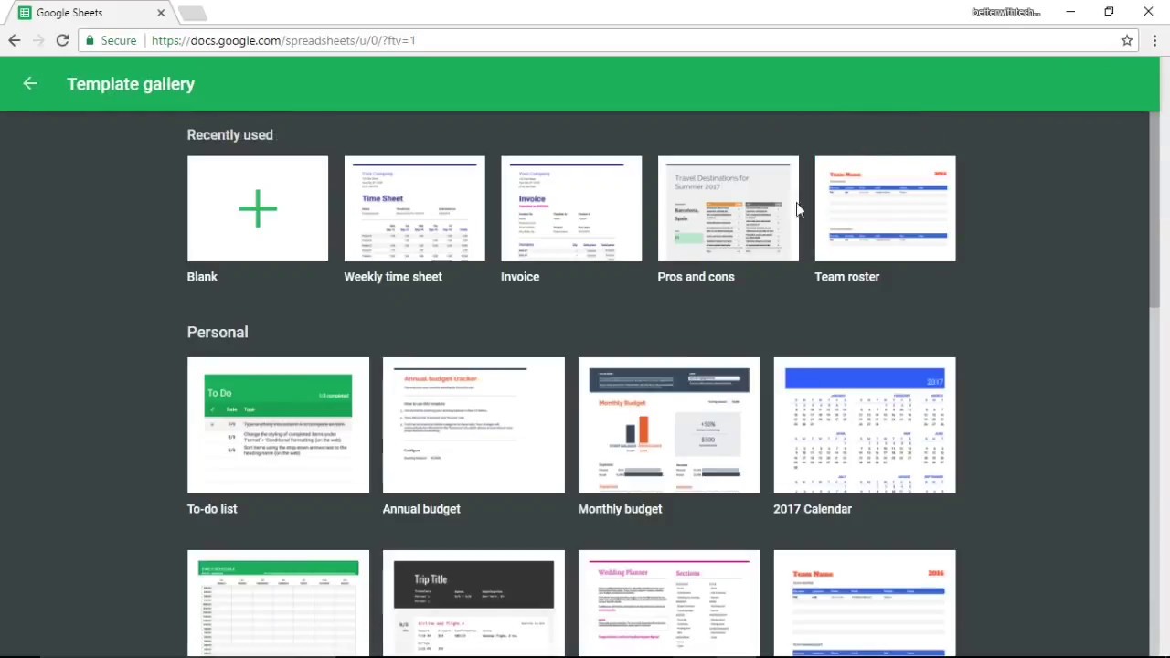 Create Spreadsheets with Google Sheets - YouTube