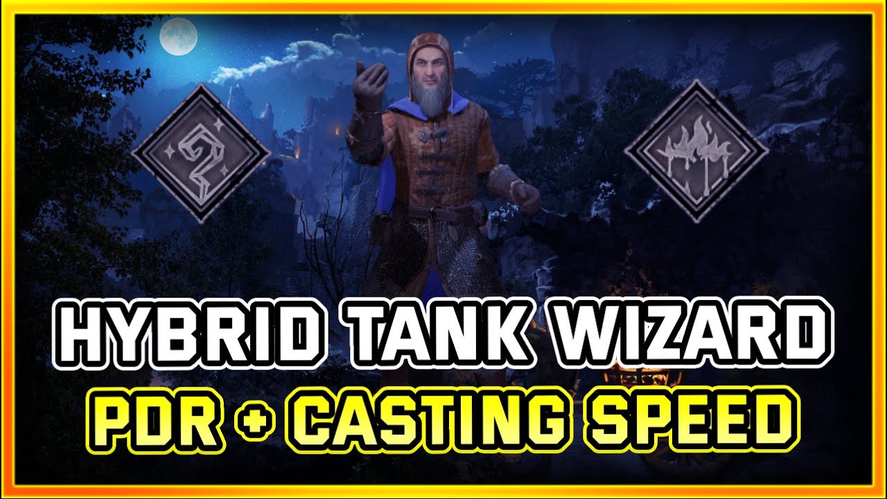 Tank Wizard Hybrid Build Testing (High HP + Cast Speed)... Rogue Later ...