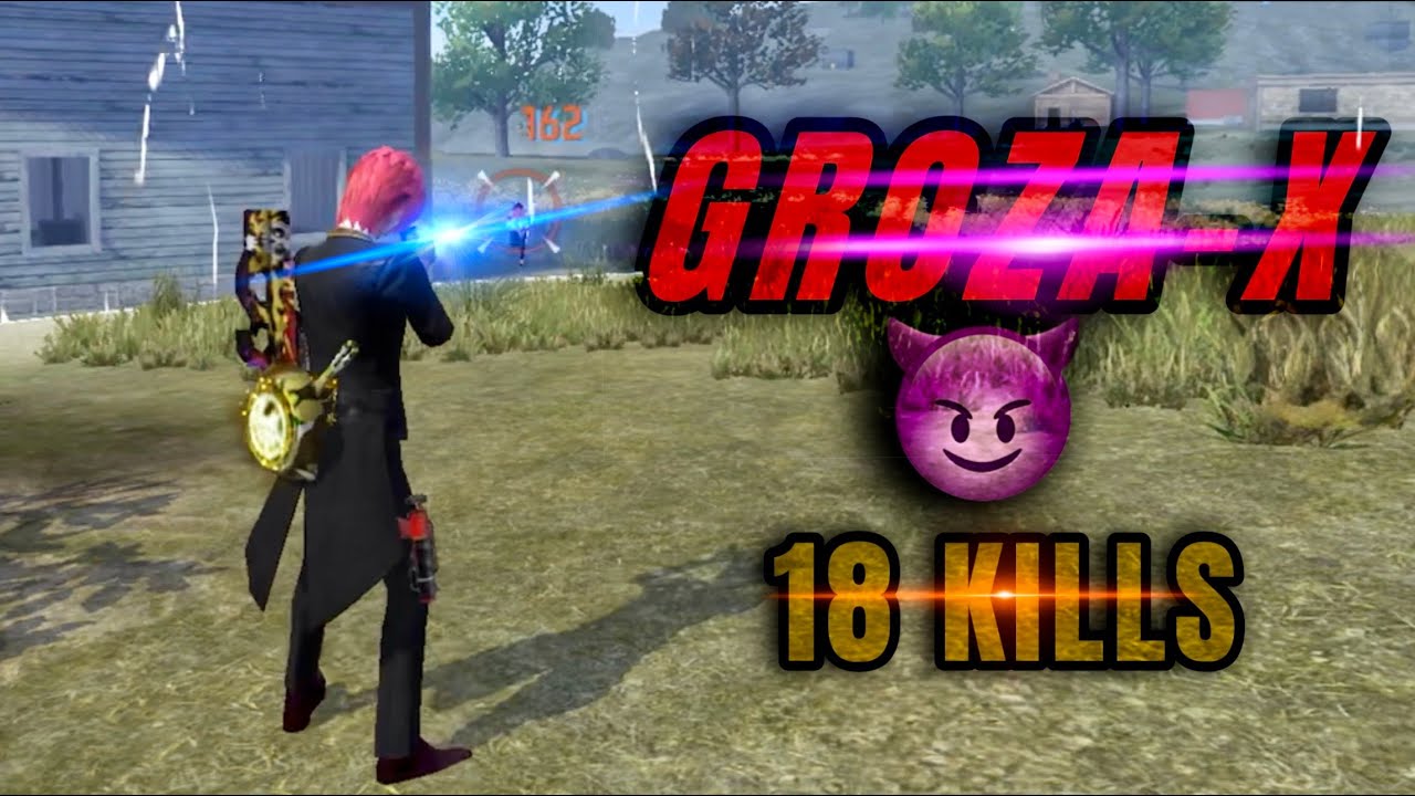 18 KILLS GROZA-X XRED GAMING Free 🔥 - YouTube