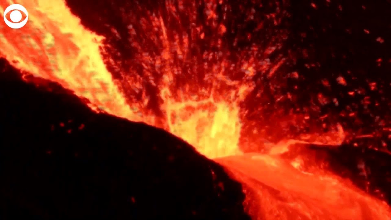 WEB EXTRA: Lava Spews From Volcano In Spain - YouTube