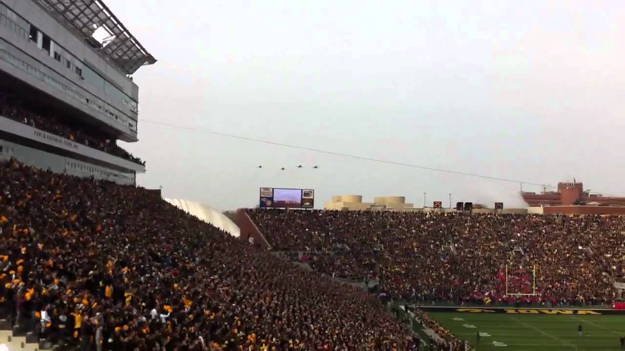 IA vs OSU 2010 pre-game Fly Over - YouTube