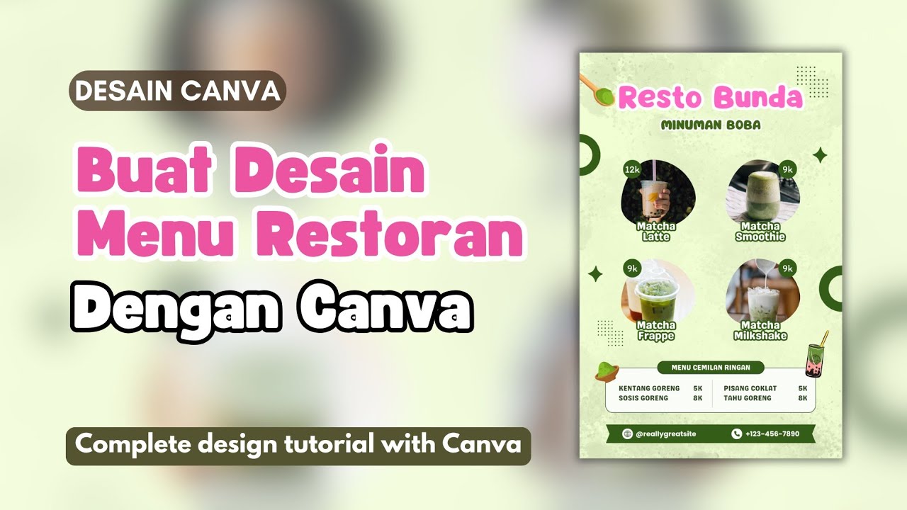 Tutorial Canva: Bikin Desain Menu Makanan Estetik & Menarik untuk ...