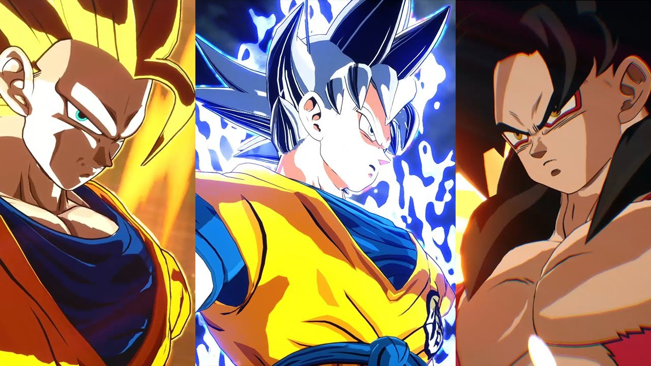 ALL GOKU'S FORMS | TRANSFORMATIONS | SPECIAL & ULTIMATE MOVES DRAGON ...