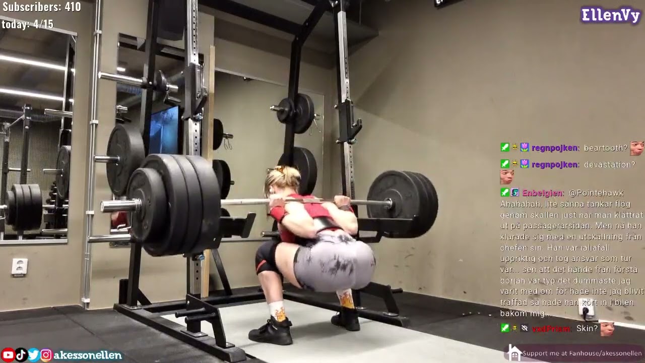 Ellenvy - Squat 110kg - YouTube