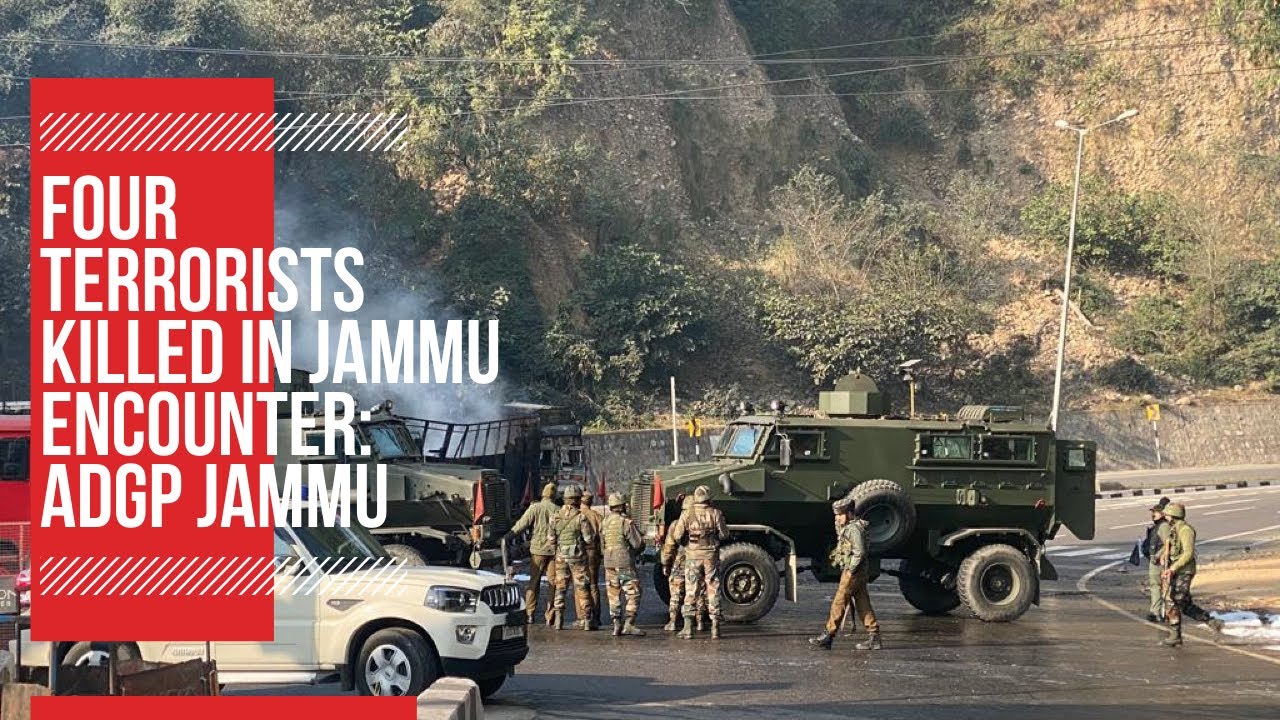 Four terrorists killed in Jammu encounter: ADGP Jammu - YouTube