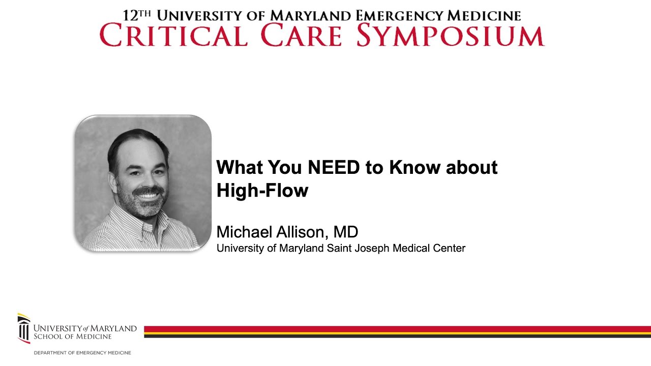 What You NEED to Know About High-Flow -- Michael Allison, MD - YouTube