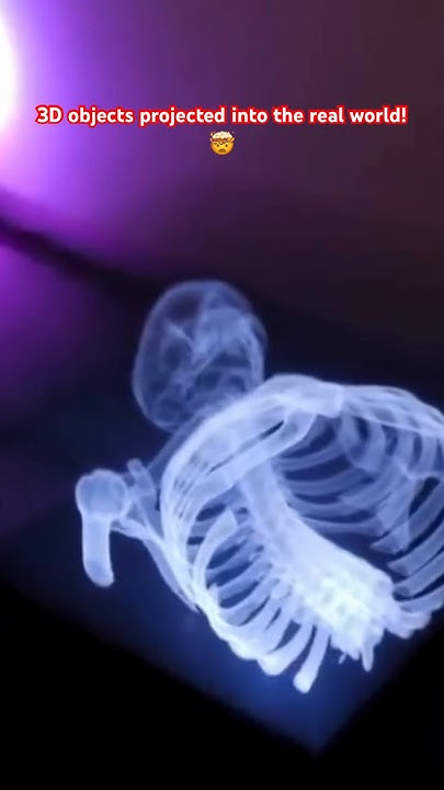Watch 3D objects projected into the real world! 🤯 #3d #hologram #shorts - YouTube
