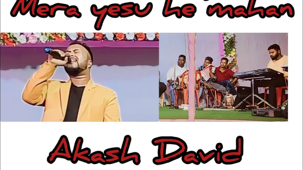 Mera yesu he mahan// Singer Akash David Christian song Kujasing stage ...