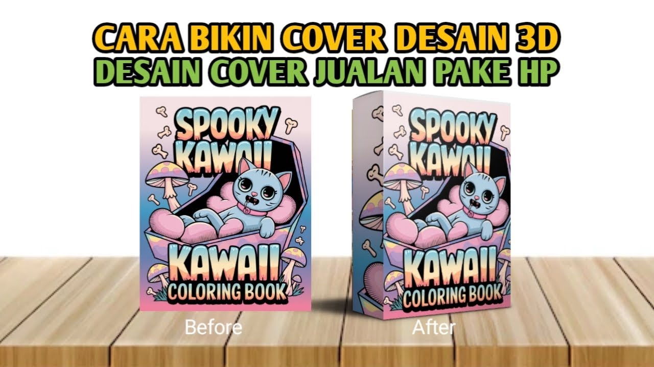 Desain Pake HP, Cara Bikin Desain Cover Box 3D dengan Bantuan Gambar AI ...