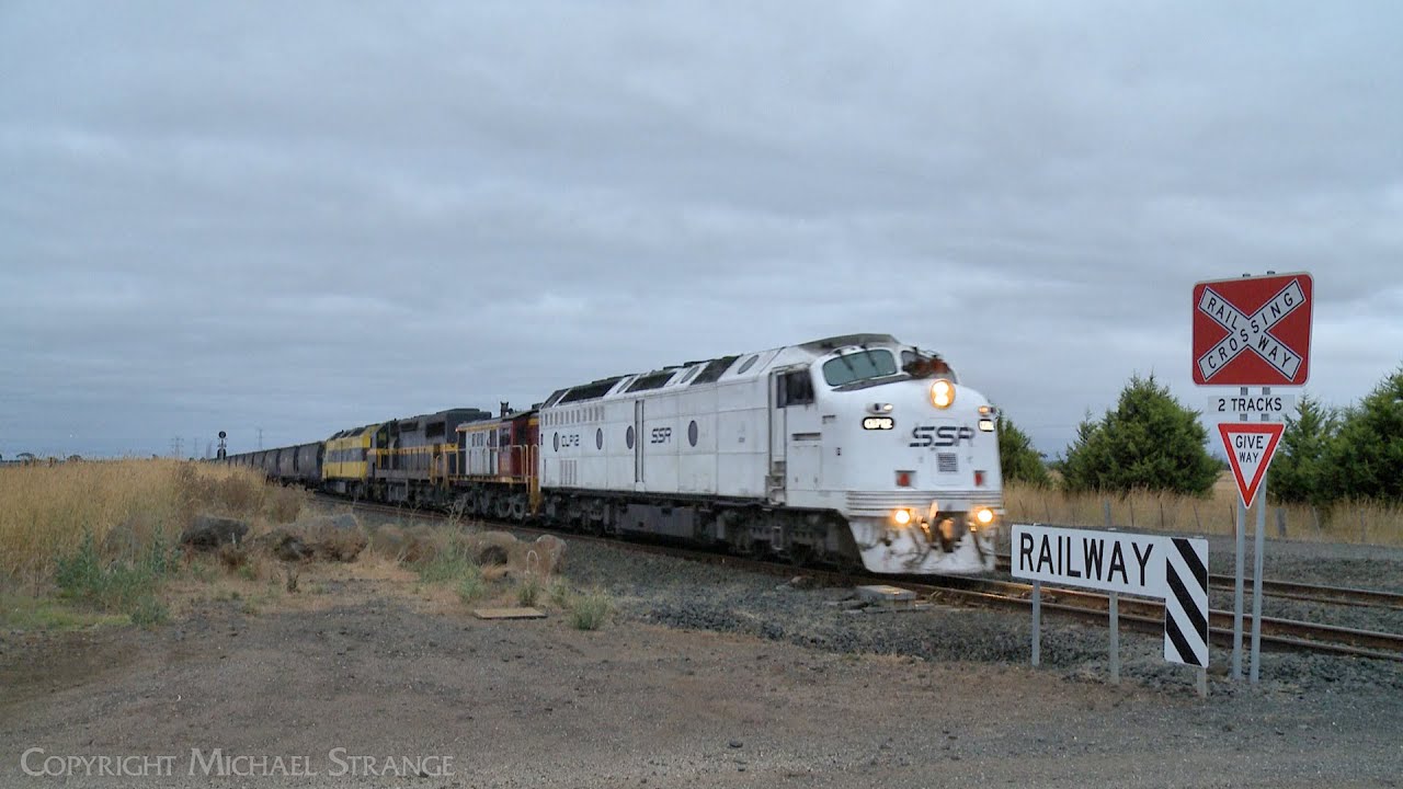 SSR Grain Train With Diesel Locomotives CLP12 852 C501 CLF1 (7/2/2023 ...
