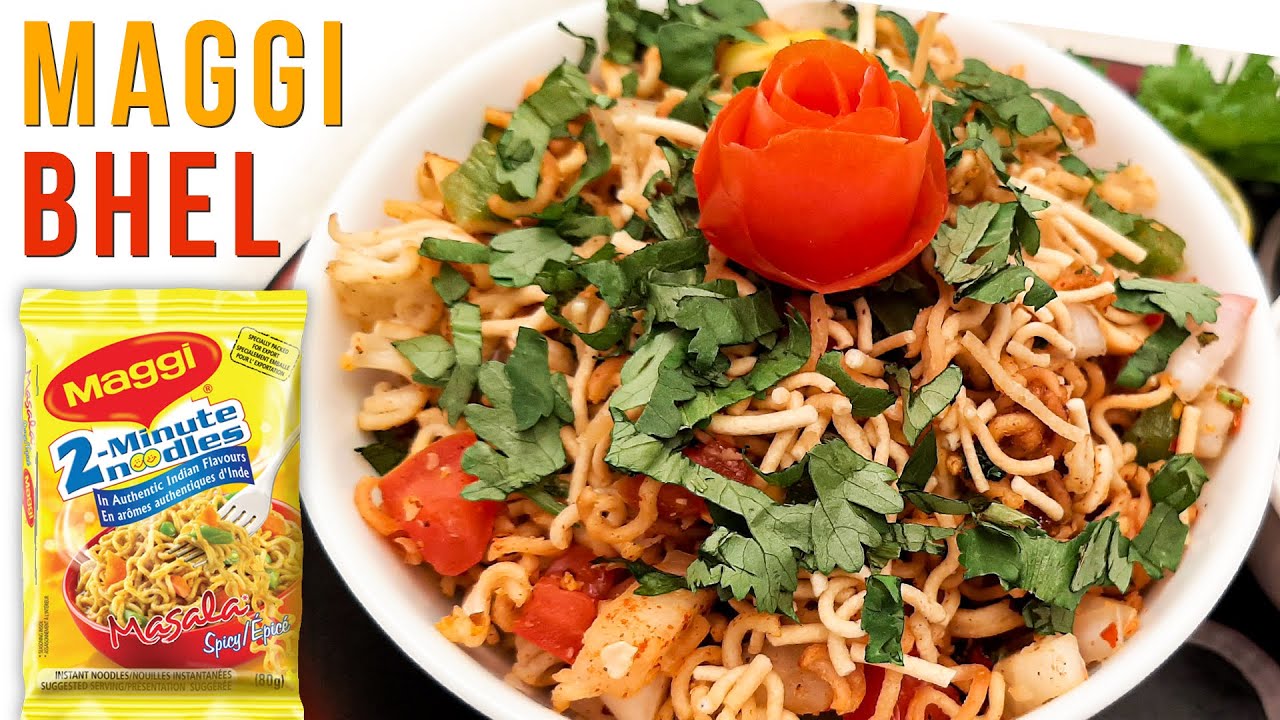 Maggi Bhel Recipe | Instant 5 Minutes Noodles Snack | Street Food Style ...