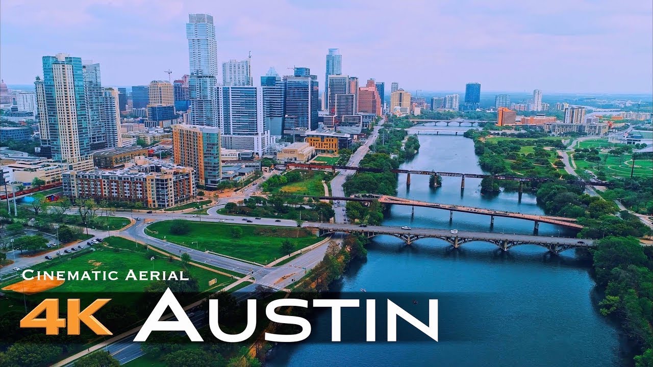 Austin Texas 4K, USA Drone Footage From Above, A Travel Tour - YouTube
