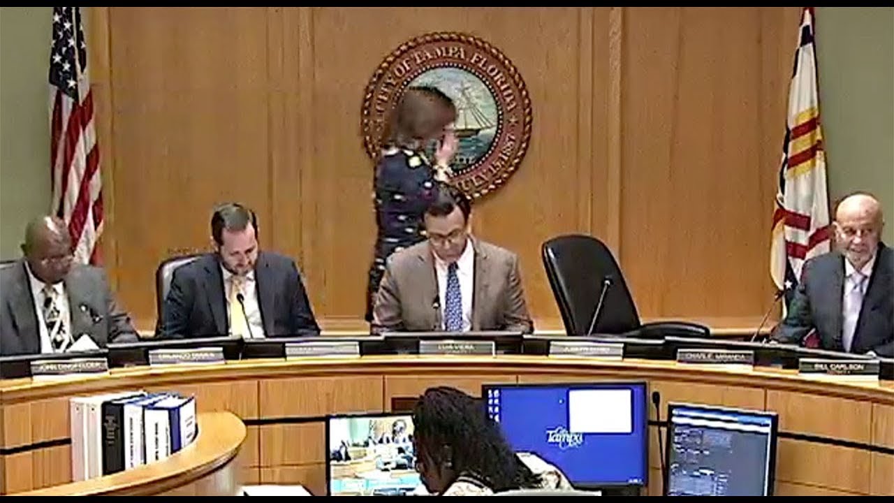 Did council legislative aide cough or call someone an expletive. - YouTube