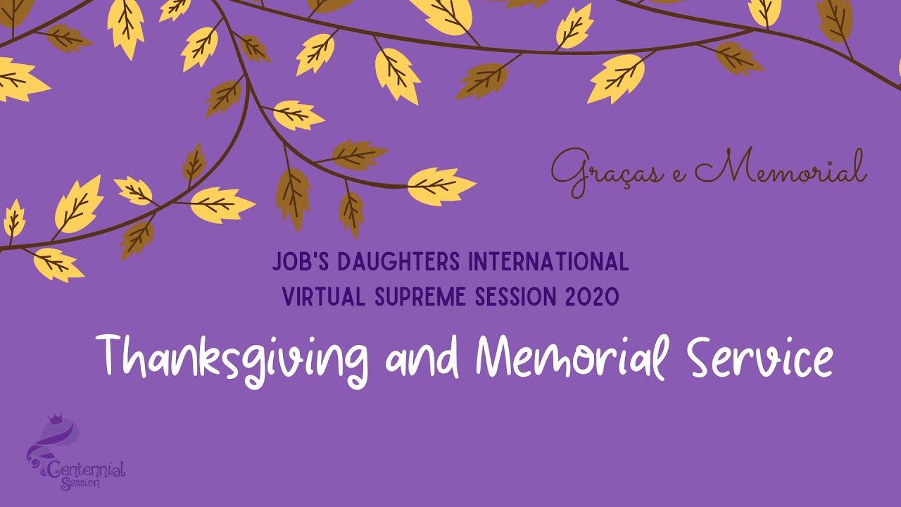 Thanksgiving and Memorial Service - YouTube